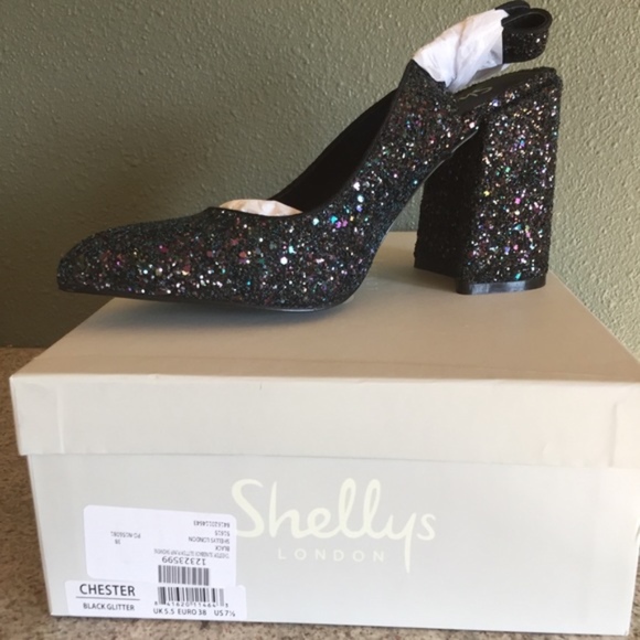 Shellys London | Shoes | Shellys London Chester Slingback Heel In Black ...